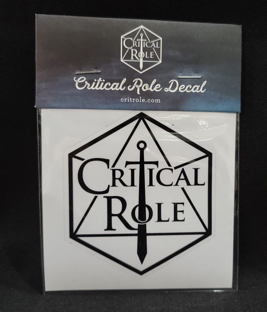 Critical Role: Logo Decal – Crazy Squirrel Games & Toys
