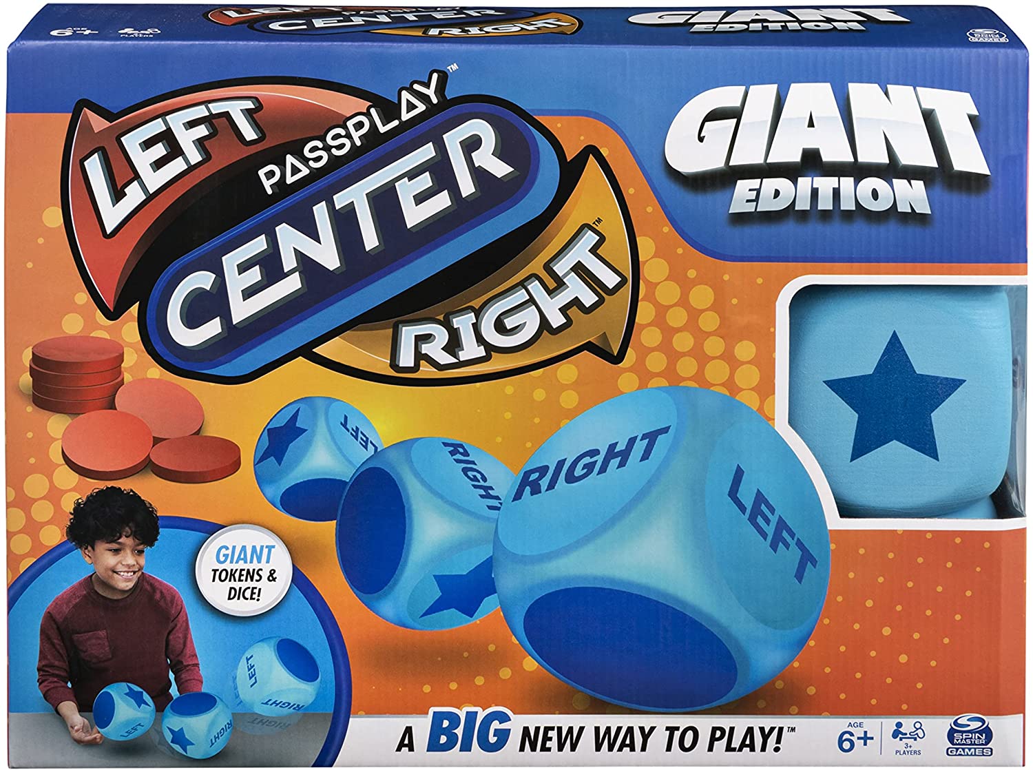 Left Center Right: Giant Edition – Crazy Squirrel Games & Toys
