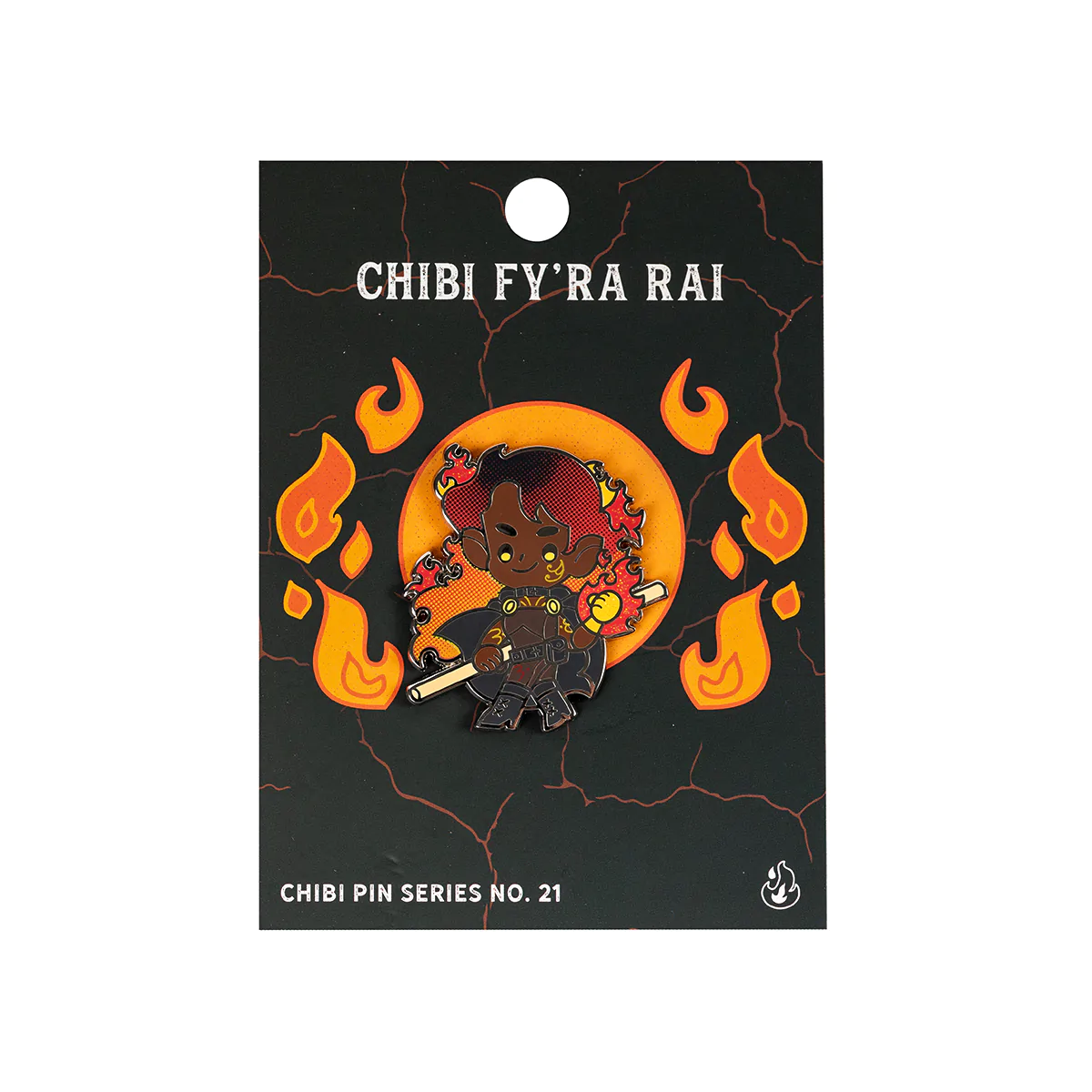 Critical Role Chibi Pin No. 21 – Fy’ra Rai – Crazy Squirrel Games & Toys