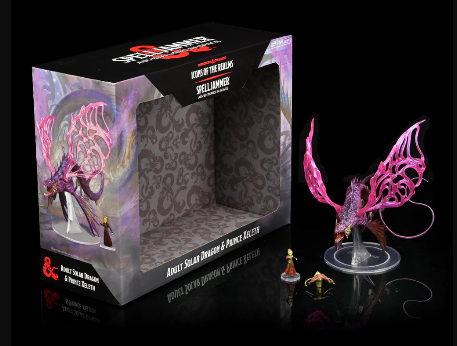 Icons of the Realms: Spalljammers Adult Solar Dragon and Prince Xeleth ...